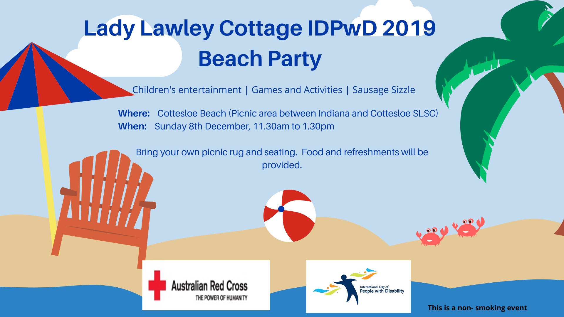 Lady Lawley Cottage IDPwD 2019 Beach Party » Town of Cottesloe